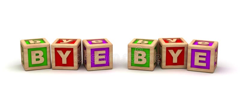 Bye Bye stock illustration. Illustration of icon, type - 36045593