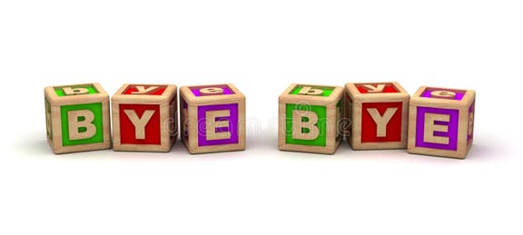 Bye Bye stock illustration. Illustration of icon, type - 36045593