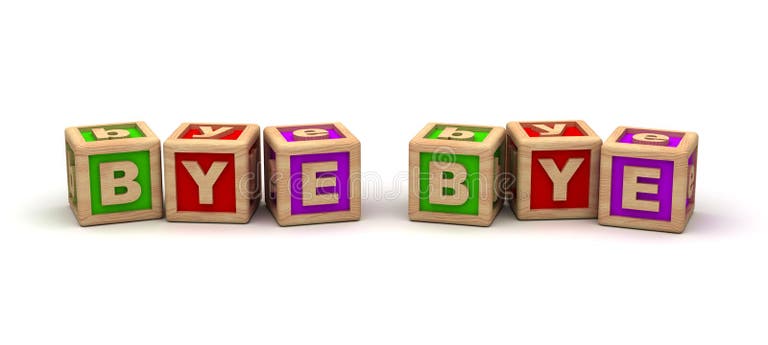 Bye Bye stock illustration. Illustration of icon, type - 36045593