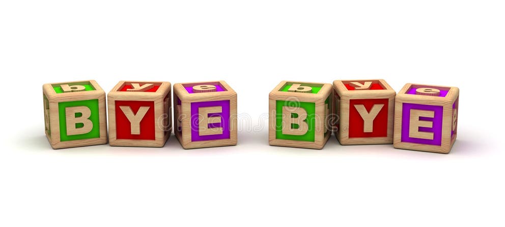 Bye Bye stock illustration. Illustration of icon, type - 36045593