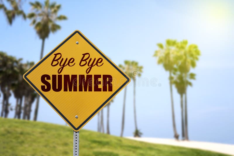 Bye Bye Summer stock image. Image of season, destination - 62319893