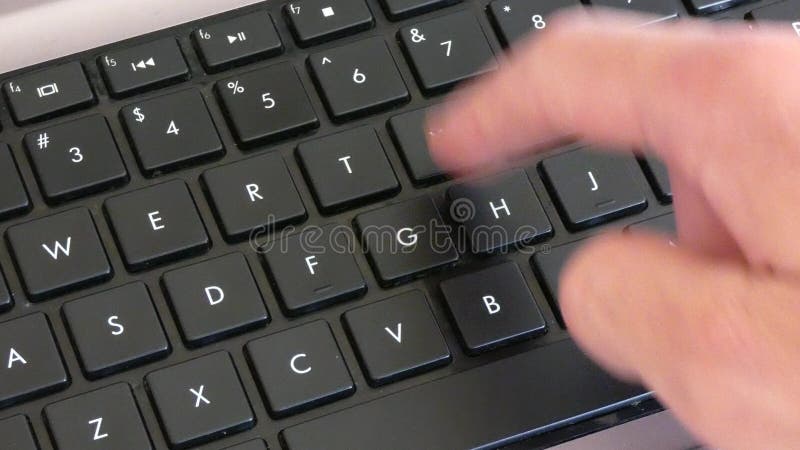 `Bye Bye` Typing Keyboard stock video. Video of work - 100944053