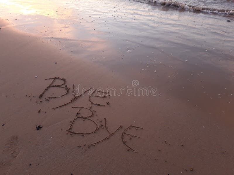 Bye Bye Summer, End of Summer Holidays, Back To Work Stock Image ...