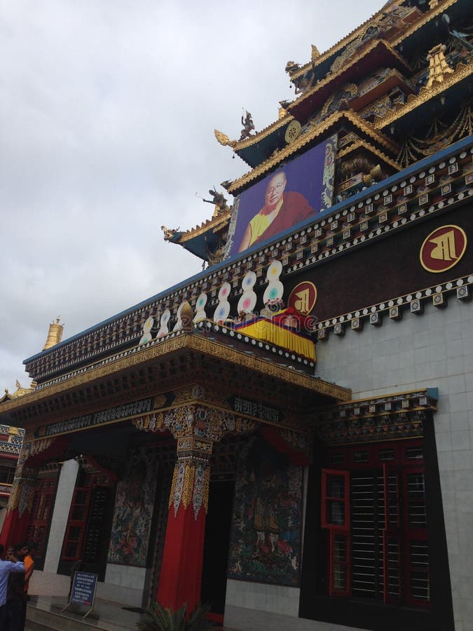 Bylakuppe Golden Temple editorial stock image. Image of temple - 197974269