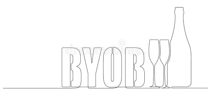 Bring Your Own Bottle Stock Illustrations – 80 Bring Your Own Bottle ...