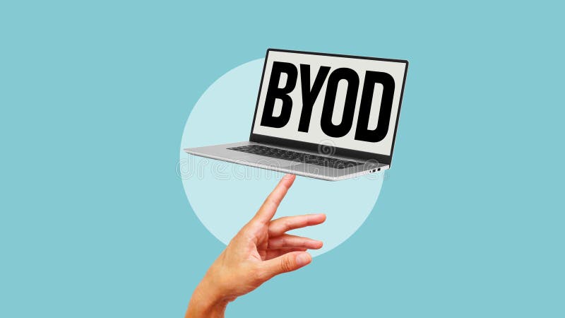 BYOD Bring Your Own Device is Shown Using the Text Stock Photo - Image ...