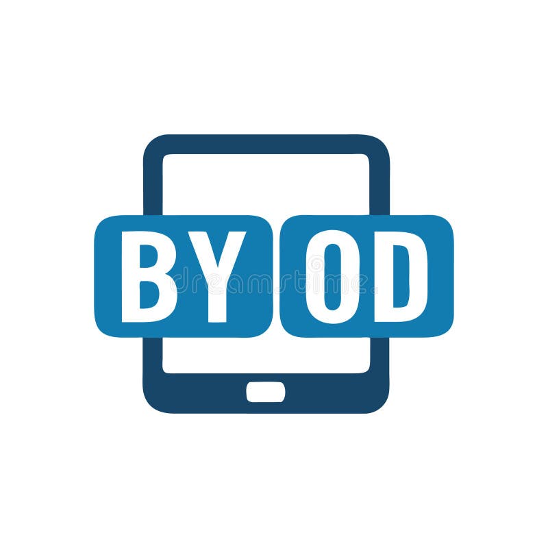 BYOD Icon for Workplace Flexibility Stock Illustration - Illustration ...