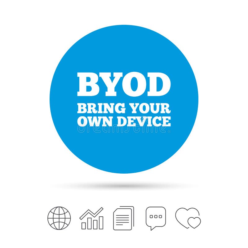 BYOD Sign Icon. Bring Your Own Device Symbol Stock Vector ...