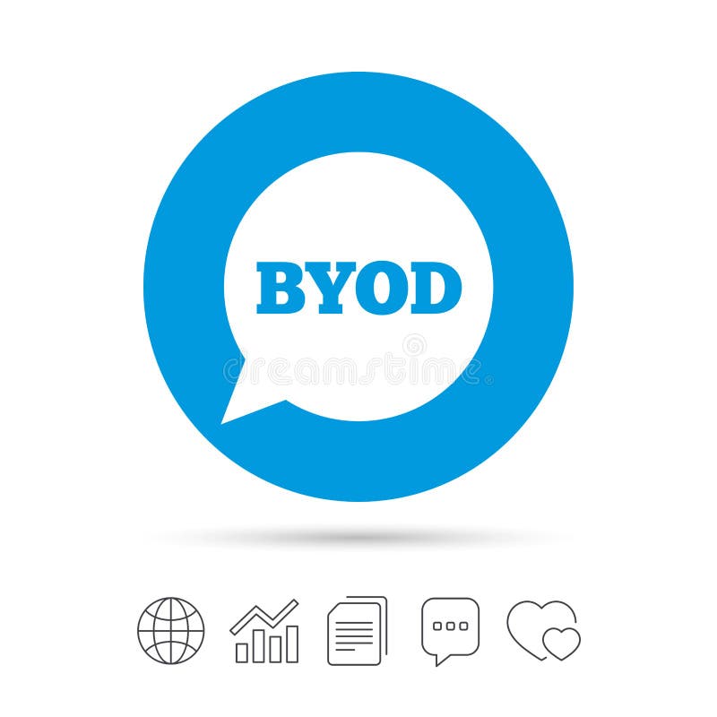 BYOD Sign Icon. Bring Your Own Device Symbol Stock Vector ...