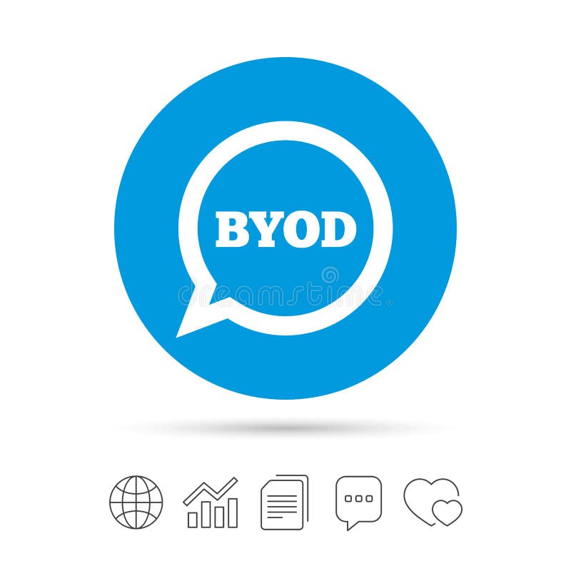 BYOD Sign Icon. Bring Your Own Device Symbol Stock Vector ...