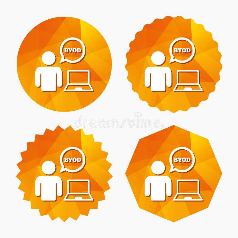 BYOD Sign Icon. Bring Your Own Device Symbol Stock Vector ...