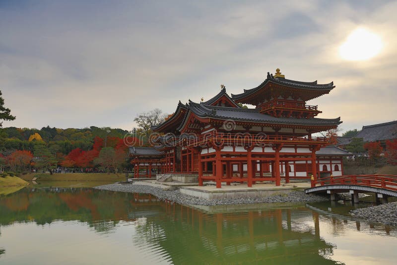 Phoenix Hall in Byodo-in Temple in Uji, Japan. UNESCO Site Stock Image ...