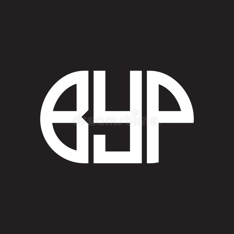 BYP Letter Logo Design on Black Background. BYP Stock Vector ...