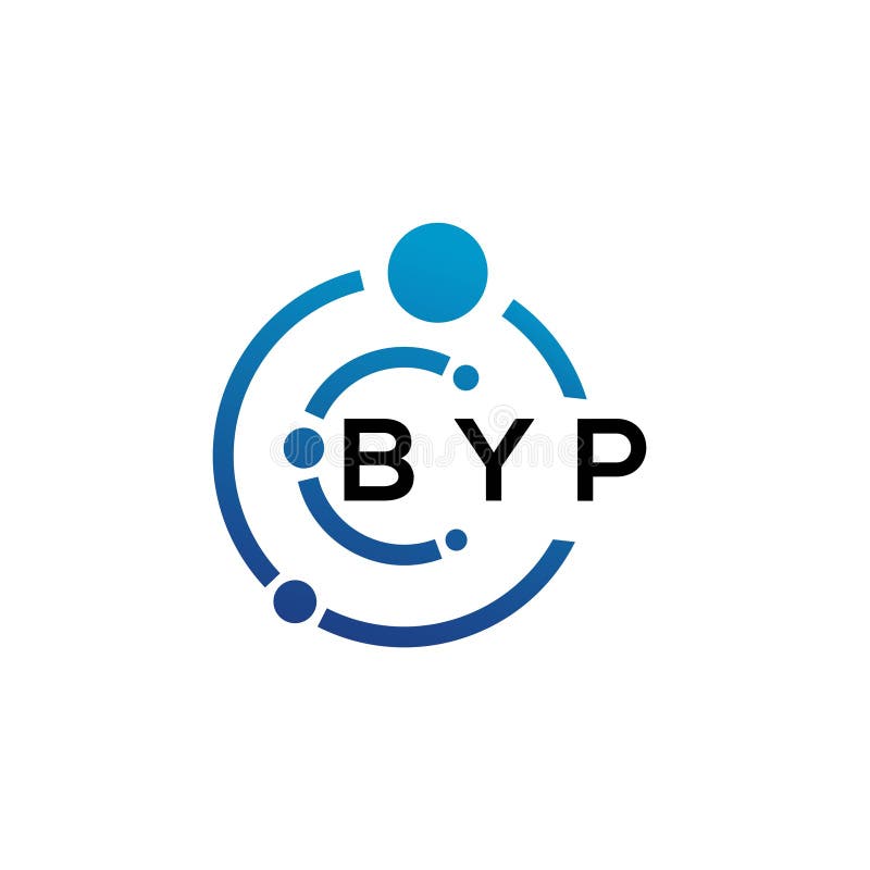 BYP Letter Logo Design on White Background. BYP Creative Initials ...