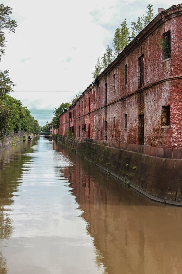Bypass Channel in Kronstadt Stock Photo - Image of kronstadt, buildings ...