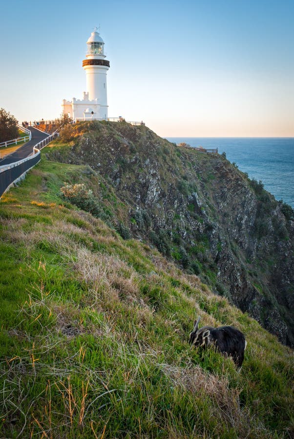 Byron Bay, Cape Byron Light Stock Photo - Image of architecture, light ...