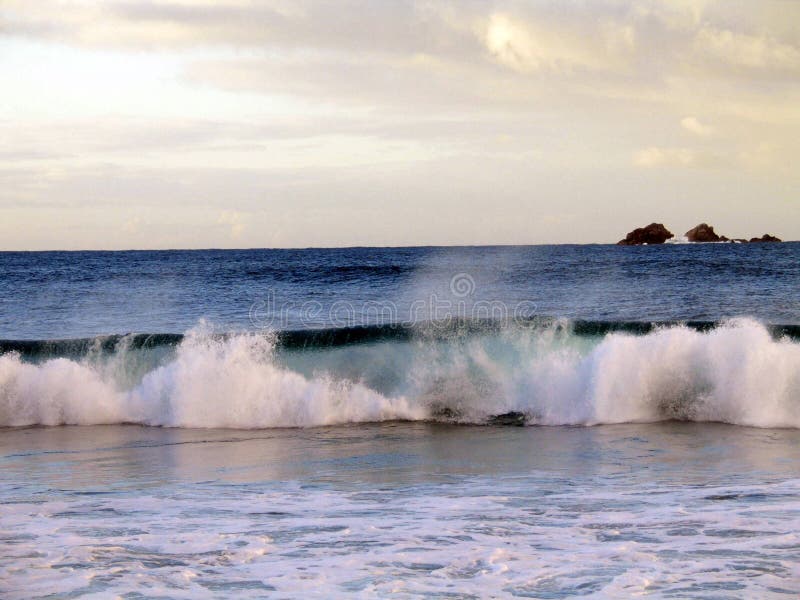 Byron Bay with Waves in Australia Stock Photo - Image of water, white ...