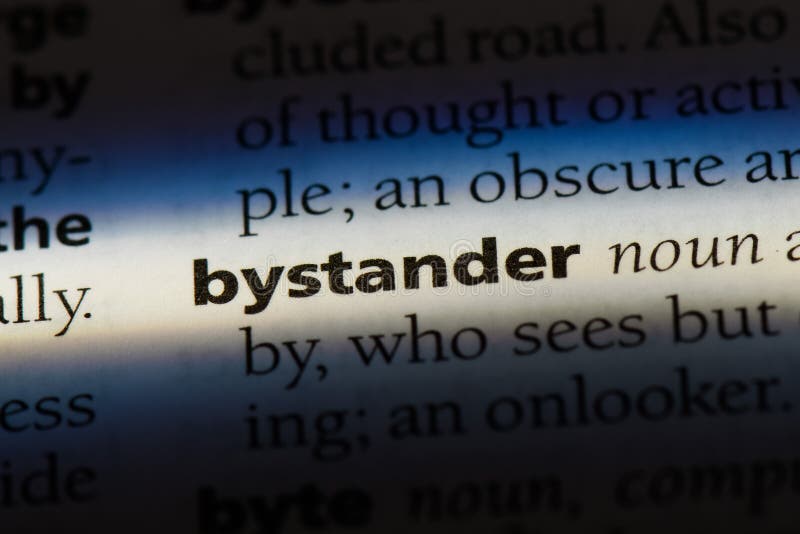 Bystander stock image. Image of macro, concept, text - 114405617