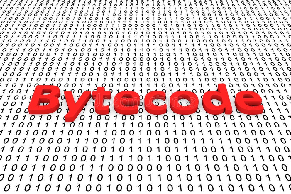 Bytecode stock illustration. Illustration of tech, render - 83987796