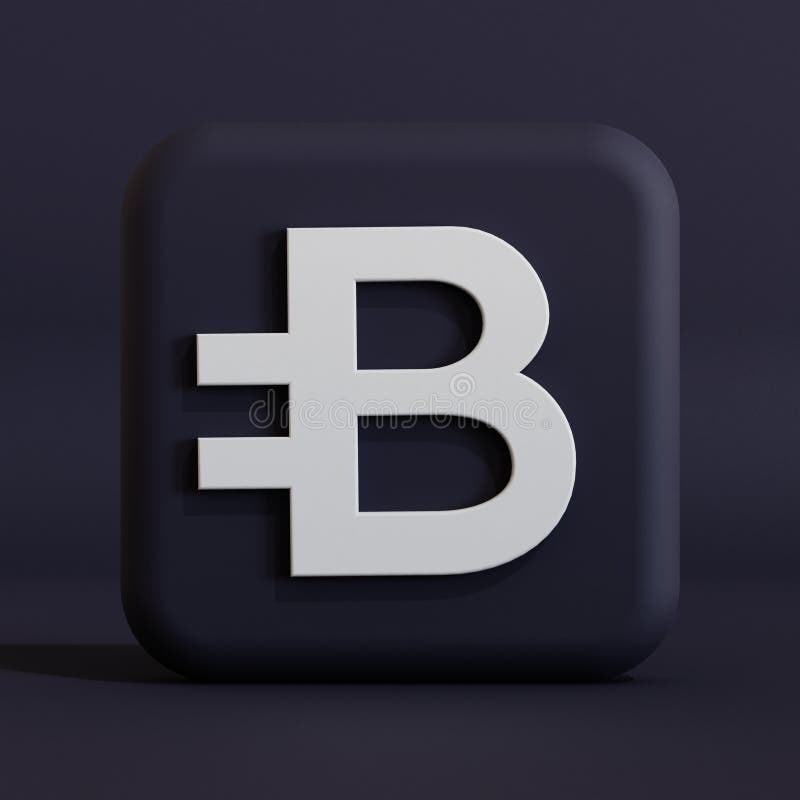 Bytecoin Cryptocurrency Symbol Logo 3d Illustration Stock Illustration ...
