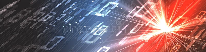 Binary Bit and Bytes stock illustration. Illustration of info - 35813409