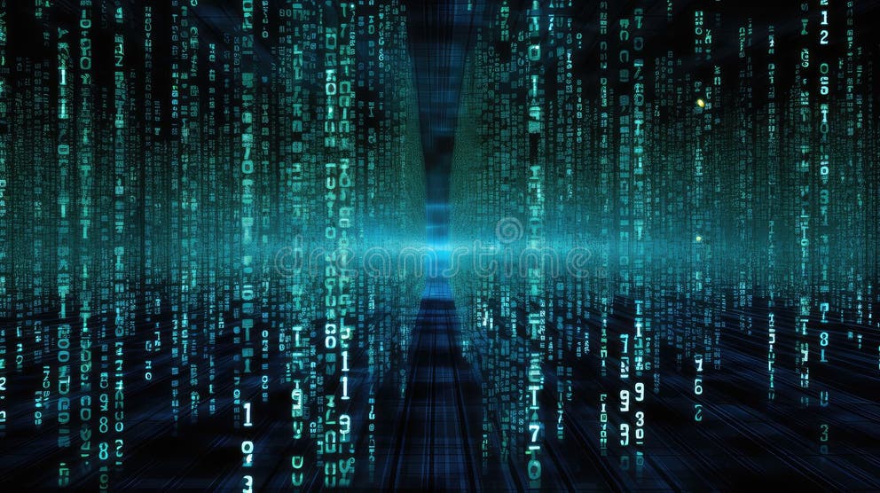 Bytes binary data stock illustration. Illustration of protocol - 370399765