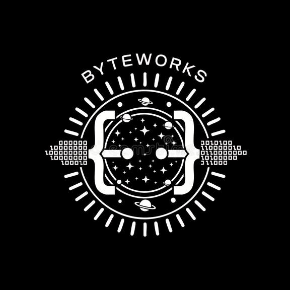 ByteWorks Tech Logo - Binary Code Bracket Design Stock Vector ...
