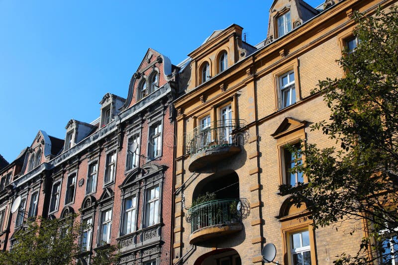 Bytom Town Street in Poland Stock Photo - Image of kamienica, polish ...