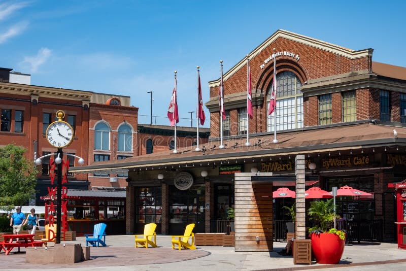 The ByWard Market In Ottawa Editorial Image - Image of flags, chocolate ...