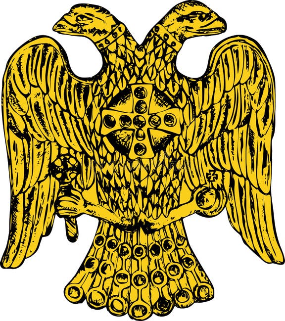 Byzantine Double Headed Eagle Stock Vector - Illustration of eagle ...