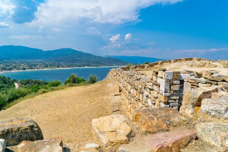 Byzantine Fortress in Stagira Stock Image - Image of medieval ...