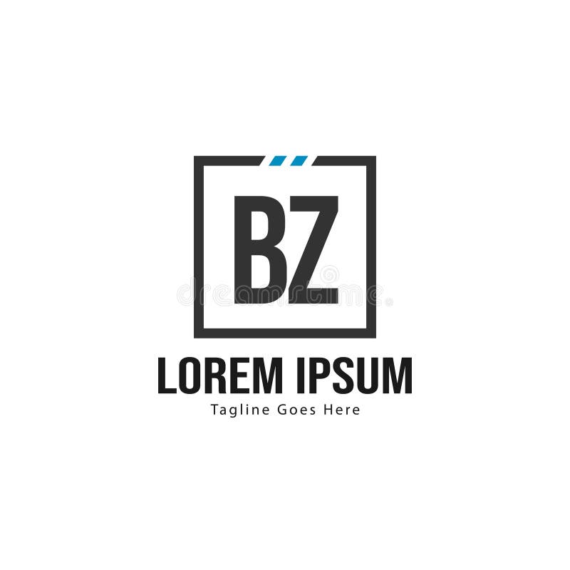 BZ Letter Logo Design. Creative Modern BZ Letters Icon Illustration ...