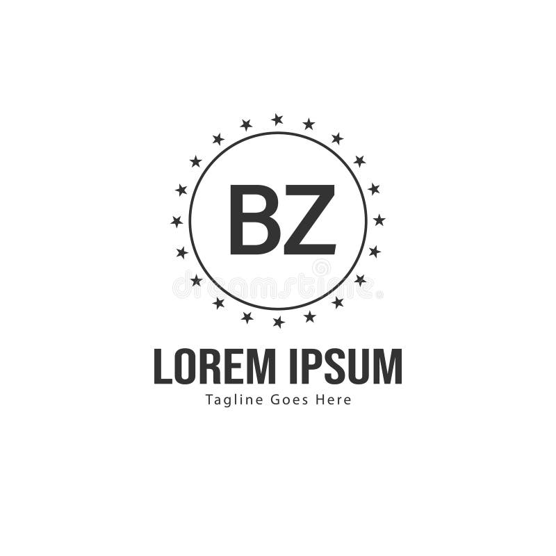 BZ Letter Logo Design. Creative Modern BZ Letters Icon Illustration ...