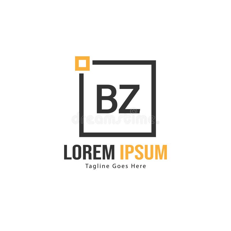 BZ Letter Logo Design. Creative Modern BZ Letters Icon Illustration ...