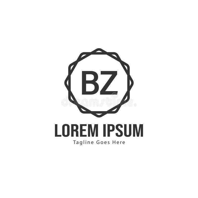 BZ Letter Logo Design. Creative Modern BZ Letters Icon Illustration ...