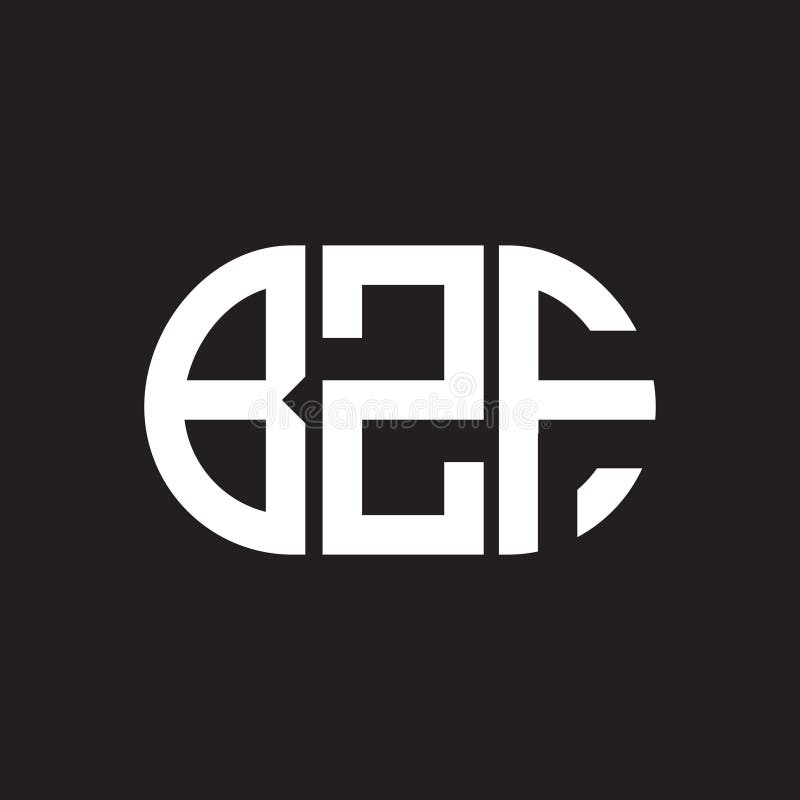 BZF Letter Logo Design on Black Background. BZF Stock Vector ...