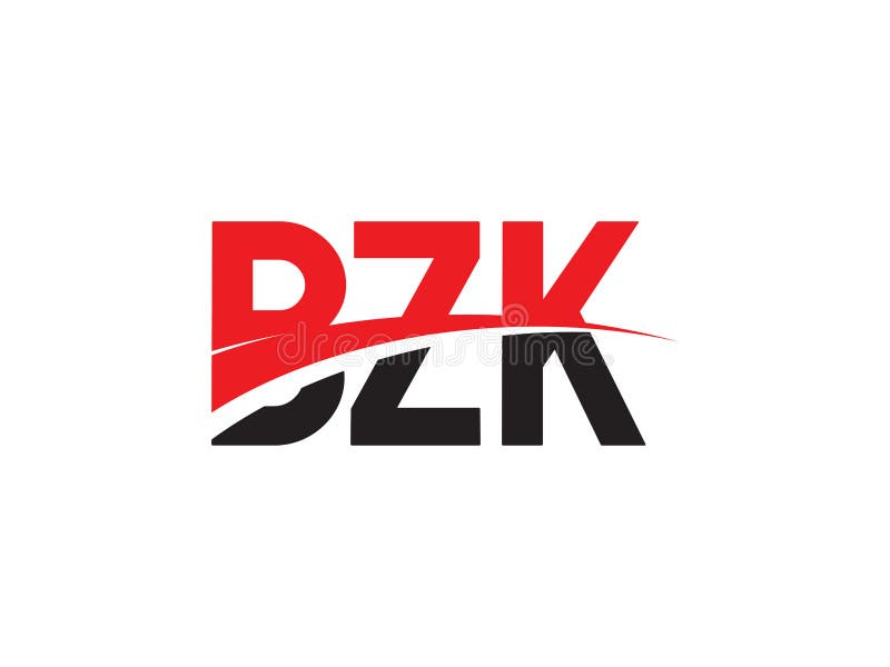 BZK Letter Initial Logo Design Vector Illustration Stock Vector ...
