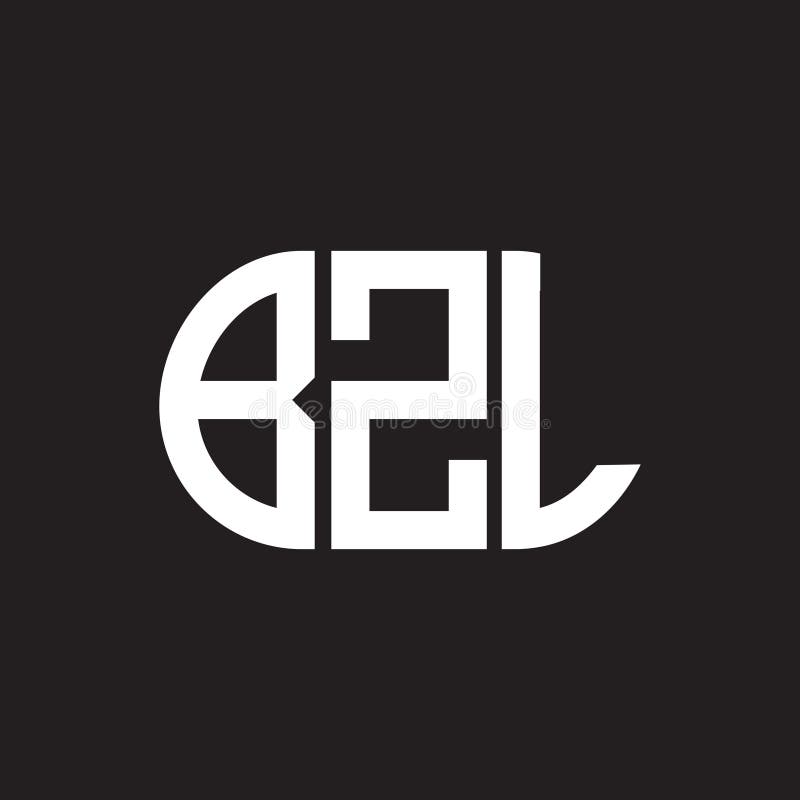 BZL Letter Logo Design on Black Background. BZL Stock Vector ...