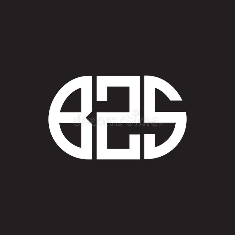 BZS Letter Logo Design on Black Background. BZS Stock Vector ...