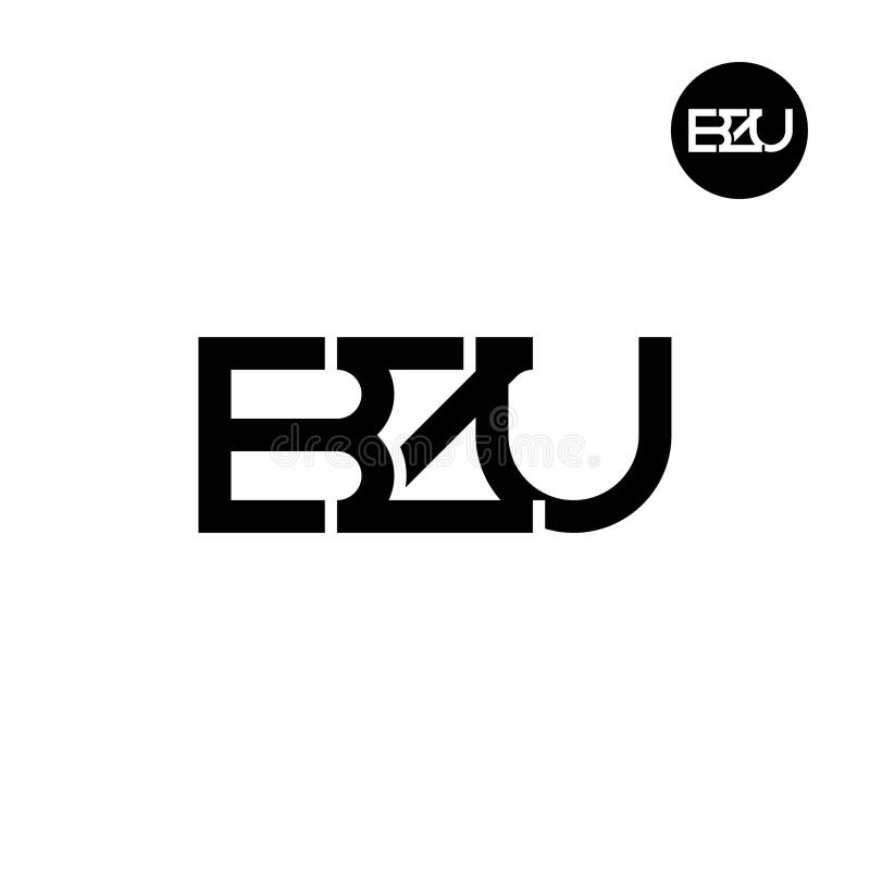 BZU Logo Letter Monogram Design Stock Vector - Illustration of alphabet ...