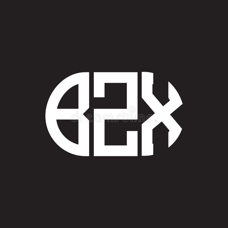 BZX Letter Logo Design on Black Background. BZX Stock Vector ...