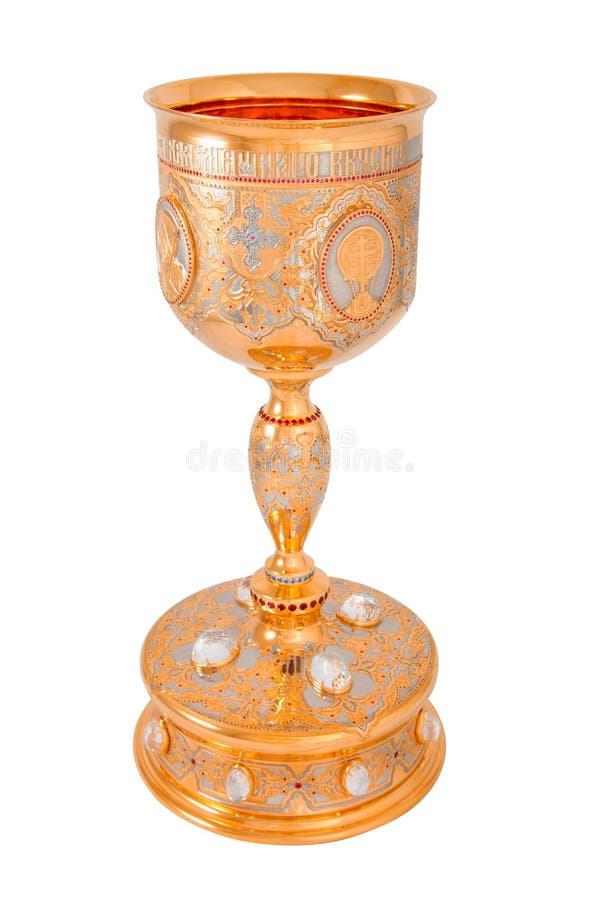 Cálice Ortodoxo Dourado Do Altar Foto de Stock - Imagem de chalice ...
