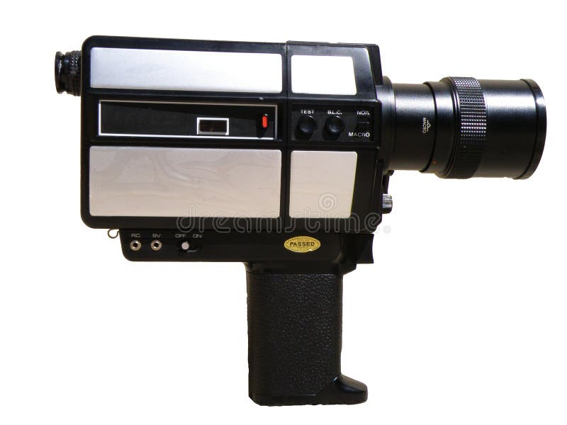 Cámara de 8 milímetros foto de archivo. Imagen de aislado - 6504076