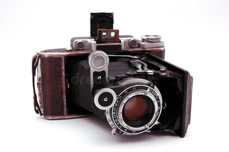 Película De Rollo Antiguo De Una Cámara Fotográfica Aislada Sobre Fondo ...