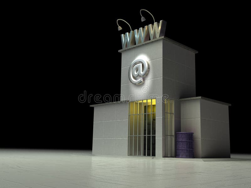 Cárcel 2 de WWW stock de ilustración. Ilustración de cartas - 101498