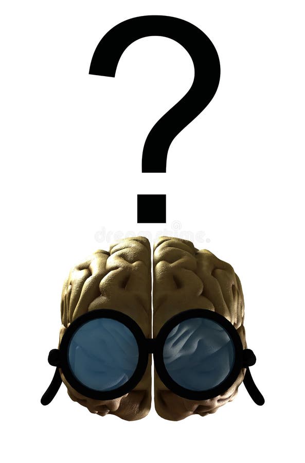 Cérebro Inteligente Confuso Ilustração Stock - Ilustração de anatomia ...