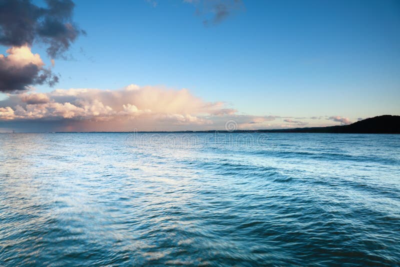 Céu Azul Do Mar, Tempestade, Tempestade Imagem de Stock - Imagem de ...