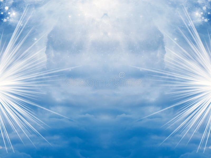 Céu divino ilustração stock. Ilustração de fundo, divino - 94174505