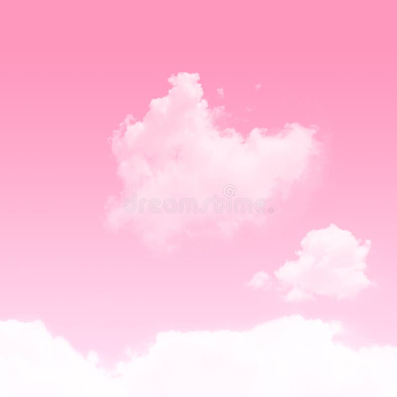 Céu Azul E Cor-de-rosa Com Nebuloso Foto de Stock - Imagem de azul ...