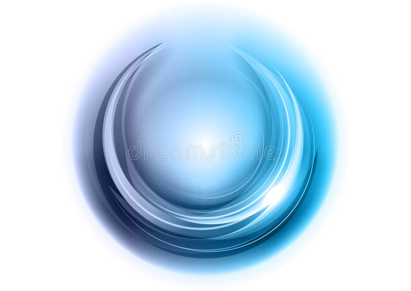 Círculo azul ilustración del vector. Ilustración de flujo - 33109487